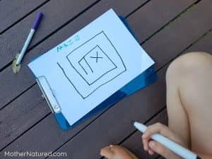 Build a stick maze for kids -- Your kids will love the challenge!