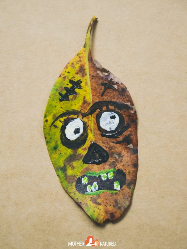 Your kids will lose their mind over this leaf zombie craft! - Mother ...