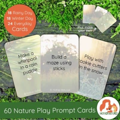 Nature Play Prompt Cards - Mother Natured