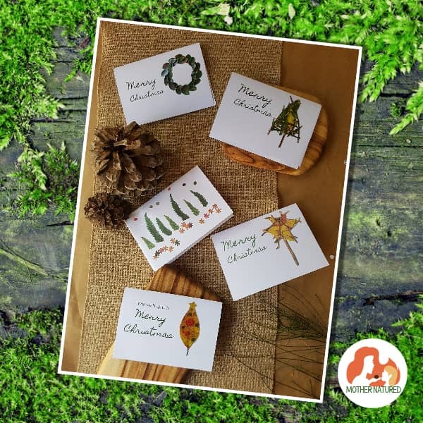 Nature-themed Christmas Cards and Gift Tags - Mother Natured
