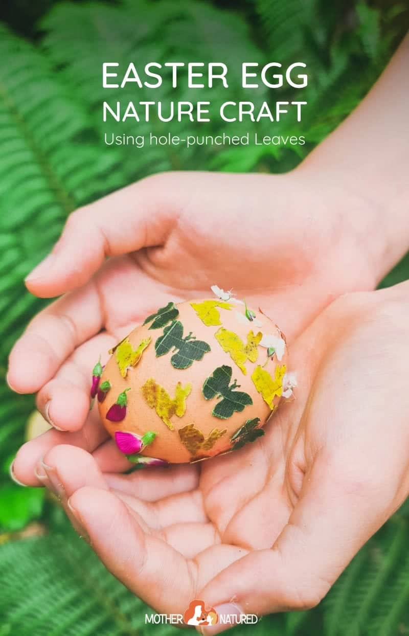 Stunning Egg Nature Craft Using Leaves - Mother Natured