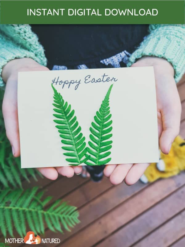 Easter Nature Craft Cards - Mother Natured